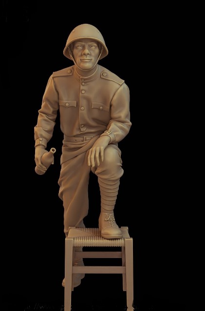 ASIATAM Modellbau - ASIATAM Russische Figur 1:16 (TF-i19) aus resin ...